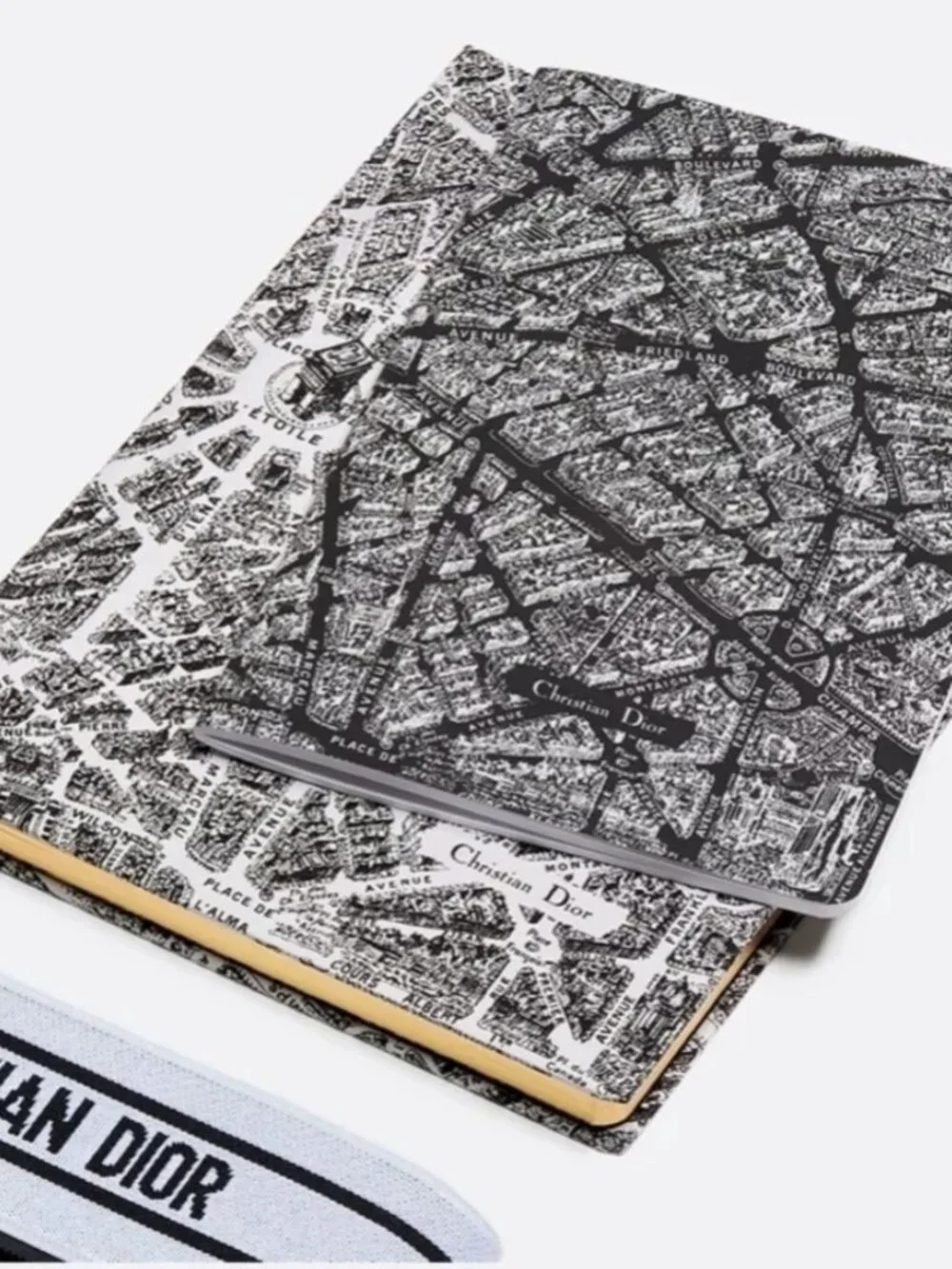 Dior | Office | Dior Black Plan De Paris Notebook Set | Poshmark